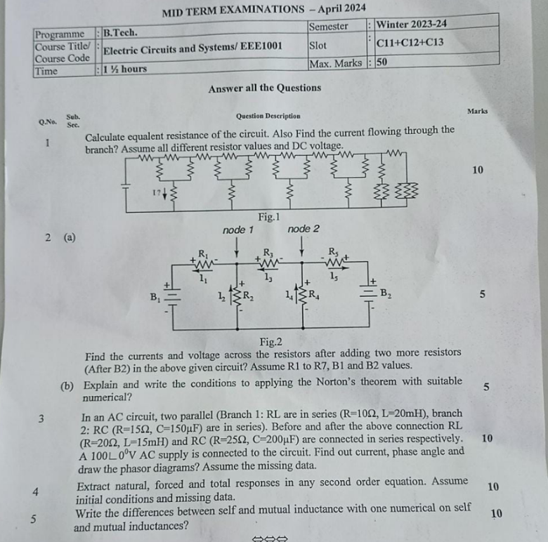 Electrical Circuits and Systems